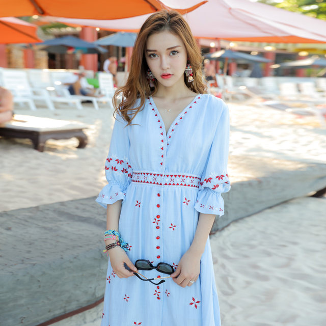 Hainan Sanya Ethnic Style Yunnan Dali Travel Embroidery Waist Three ...