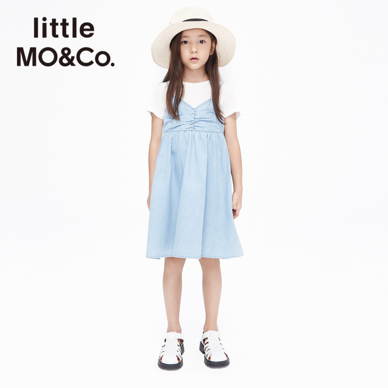 Ropa infantil little moco - vestido de verano antibacteriano para niña