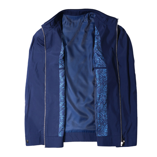 Ogullio's spring and autumn new men's stand-up collar jacket middle ...