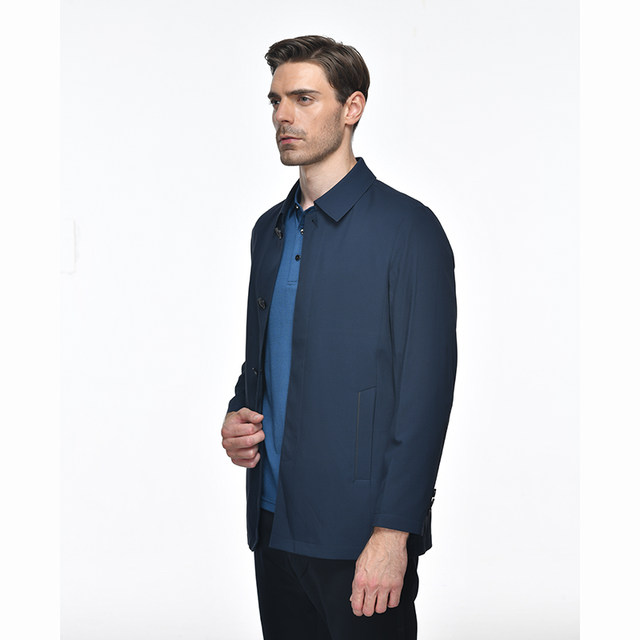 Ogullio mid-length jacket men's spring and autumn middle-aged business ...