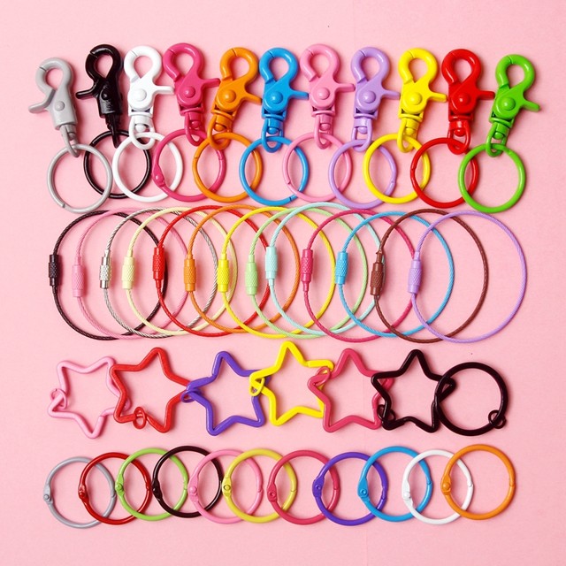 Color paint wire rope anti-theft net stainless steel key chain wire ...