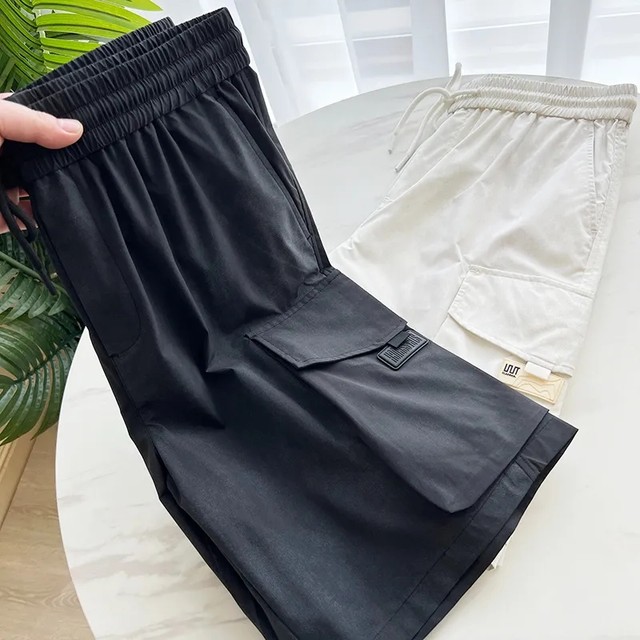 Wetness and breathability! Big pocket tide pants! Men in summer are ...
