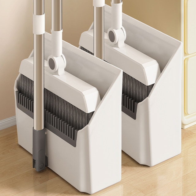 Broom dustpan set combination household broom wiper non-stick hair ...