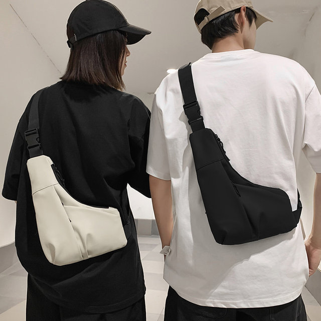 Men's cross -body bag new casual versatile chest bag multi -function ...
