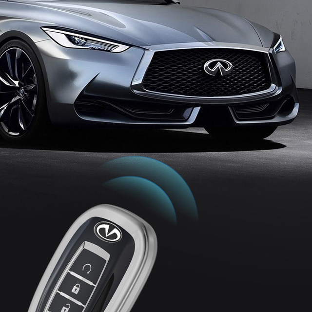 Suitable for Infiniti QX50 key cover QX60 car Q50L buckle high-end QX55/q70 metal protective key ...