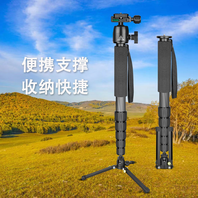 Difeng C28 short and lightweight photography carbon fiber monopod ...