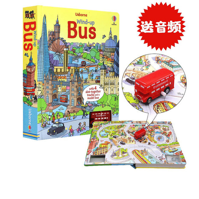 Wind-up Bus Wind-up Bus rail car book English original picture book ...