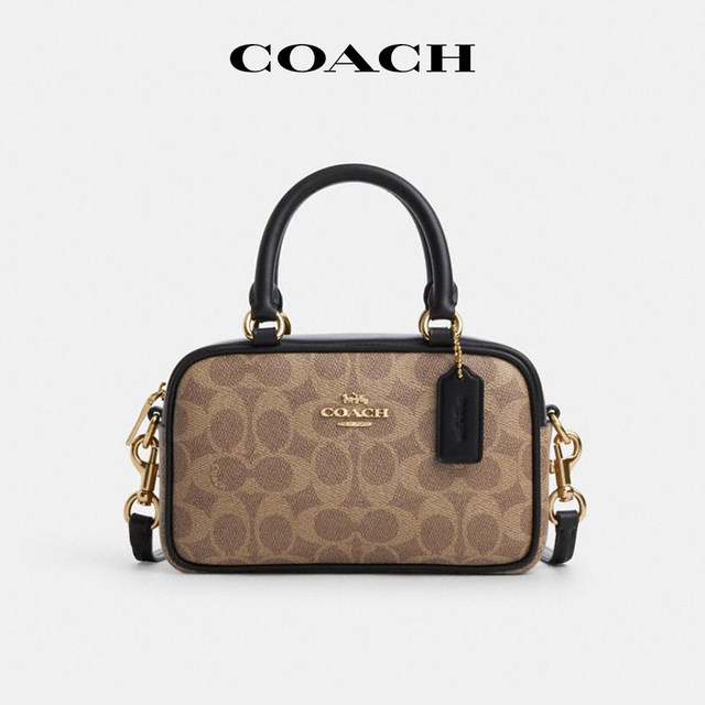 COACH/Coach bowling bag presbyopic retro Boston shoulder crossbody ...