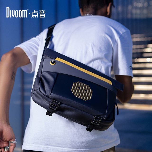 Divoom Pixel Messenger Bag Men's Black Shoulder Bag Cycling Backpack ...