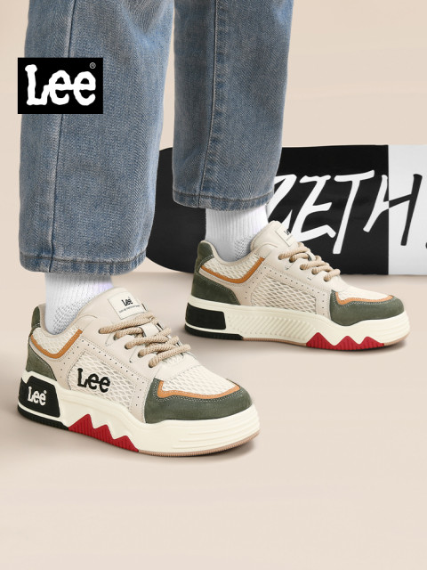 Lee men's shoes genuine leather shoes men's 2025 new summer breathable ...