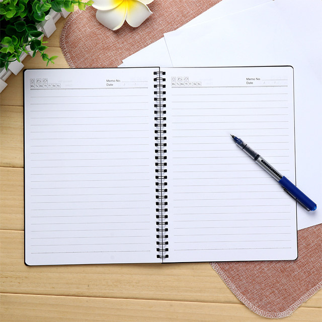 Shenshi coil notebook coil B5 office notebook black business notebook ...