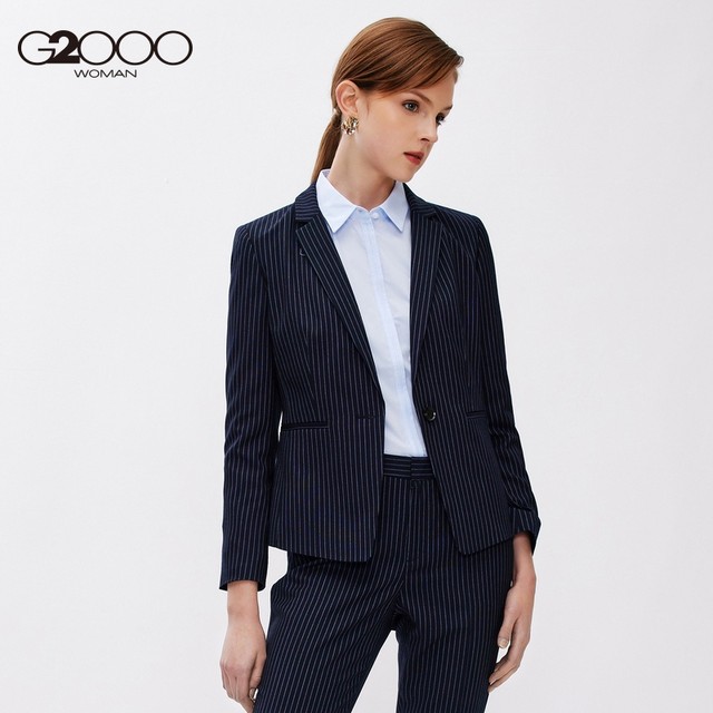 G2000 Women's Autumn and Winter New Business One Capsule Striped ...
