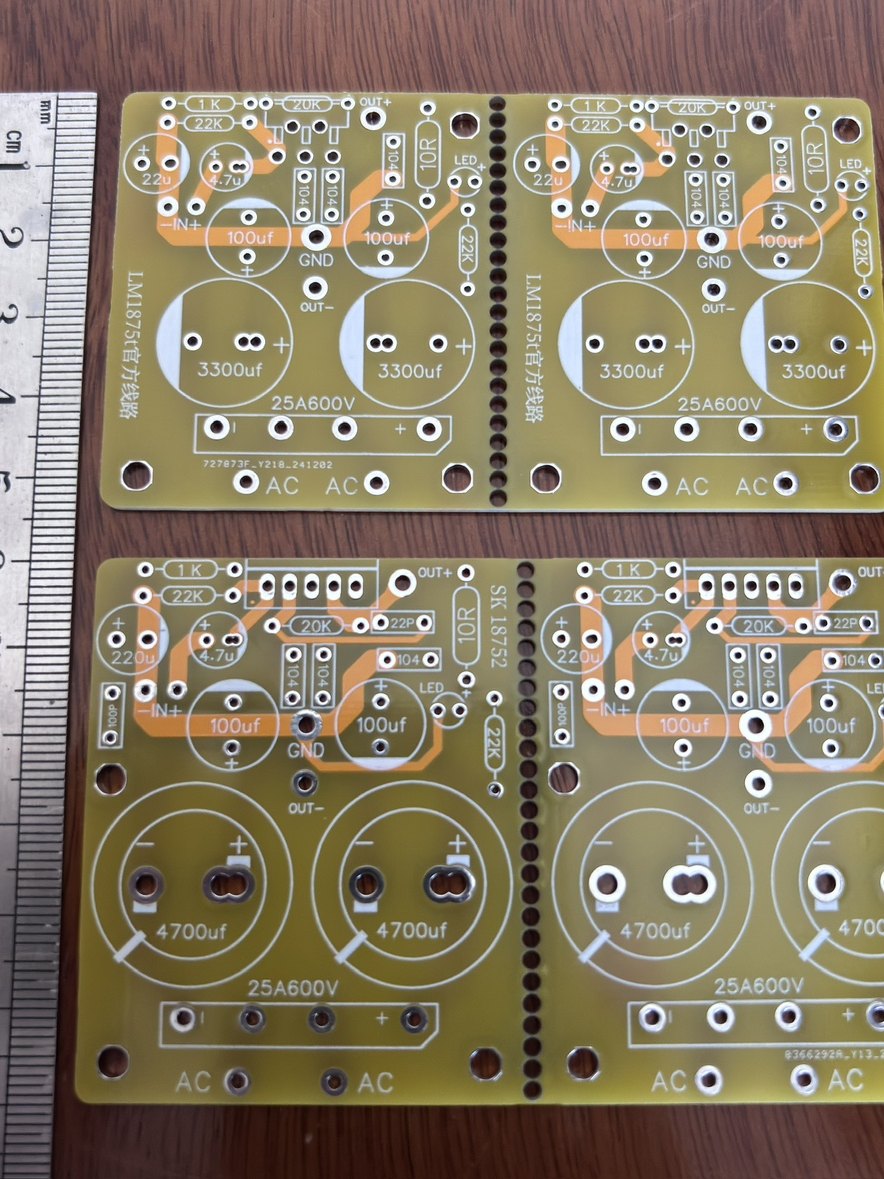 บอร์ดขยายเสียง LM1875T - สเตอริโอ 2.0 แชนแนล PCB