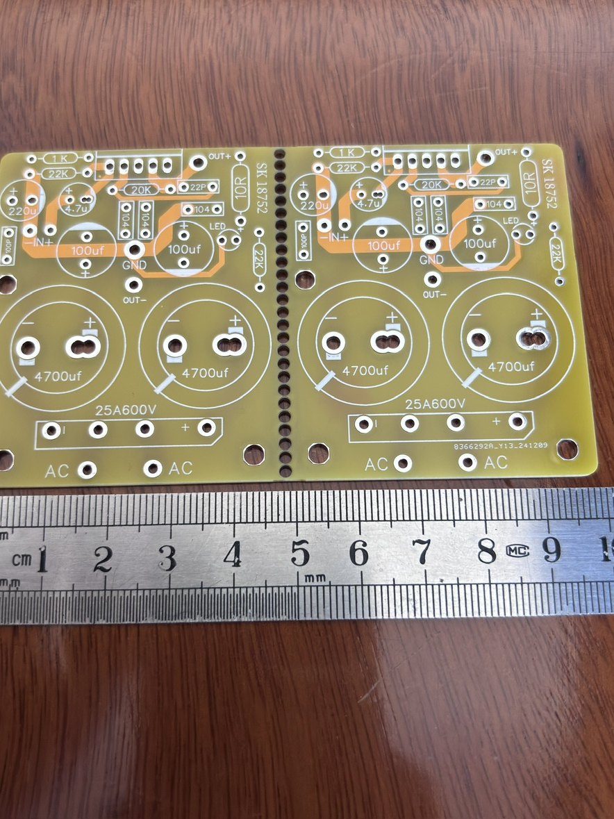 บอร์ดขยายเสียง LM1875T - สเตอริโอ 2.0 แชนแนล PCB