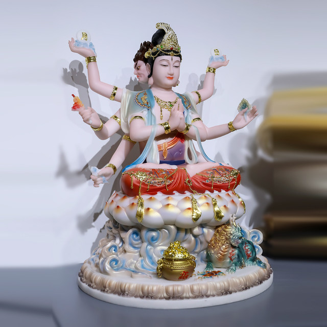 The white marble Doumu Yuanjun statue of the common people in the Han ...