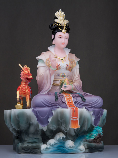 New product Nuwa Empress statue white marble home blessing high-end ...