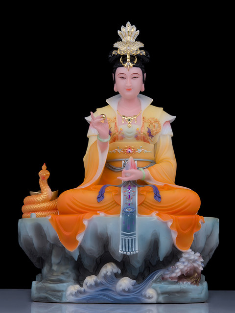 Nuwa empress statue white marble four mythical beasts unicorn white ...