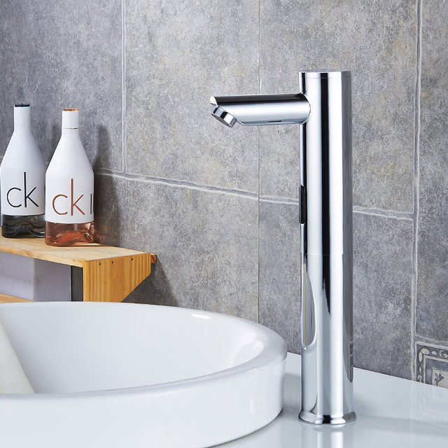 Countertop basin fully automatic induction faucet single cold and hot ...