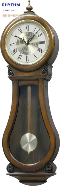 Japan RHYTHM Lisheng wall clock living room villa European luxury ...