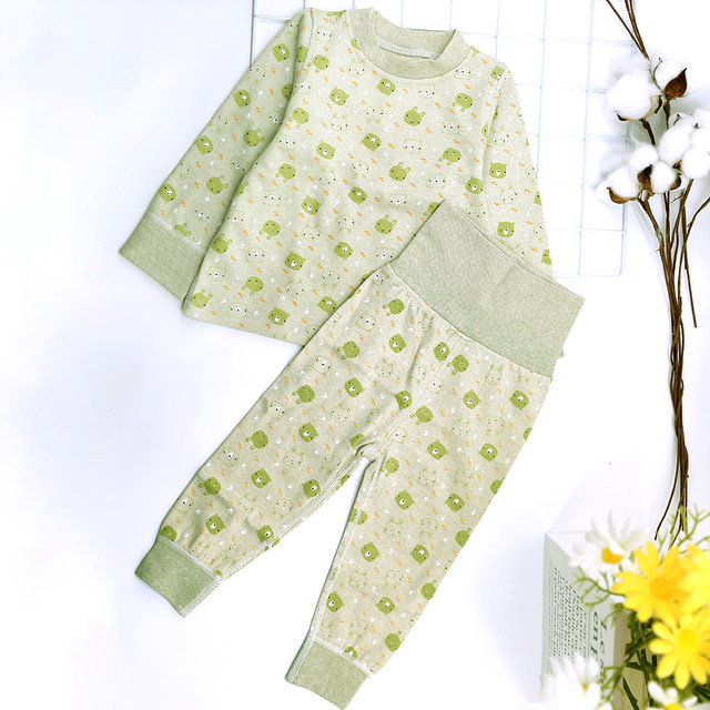 Natural colored cotton baby spring clothes new baby pure cotton cartoon ...