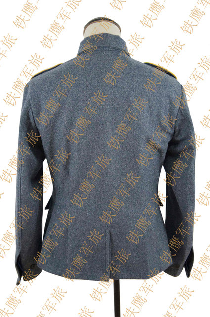 Advanced custom Dekongjun blue and gray woolen uniform top field jacket