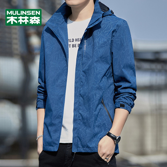 Mulinsen coat man 2024 spring and autumn new tide brand casual hooded ...