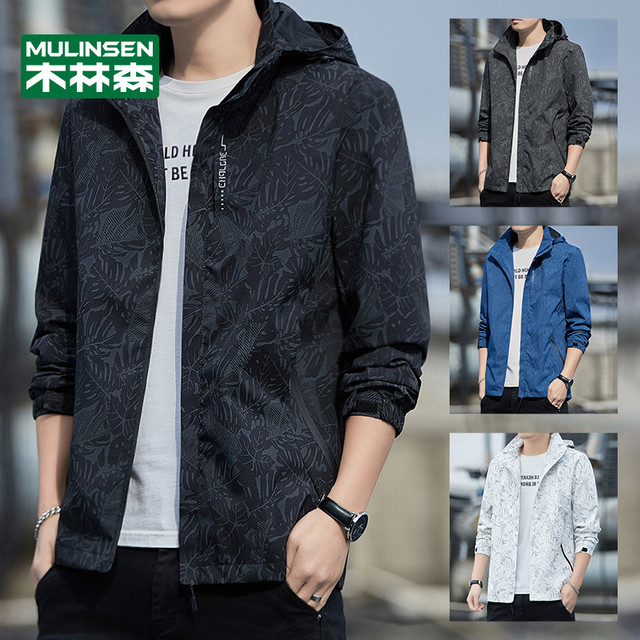Mulinsen coat man 2024 spring and autumn new tide brand casual hooded ...