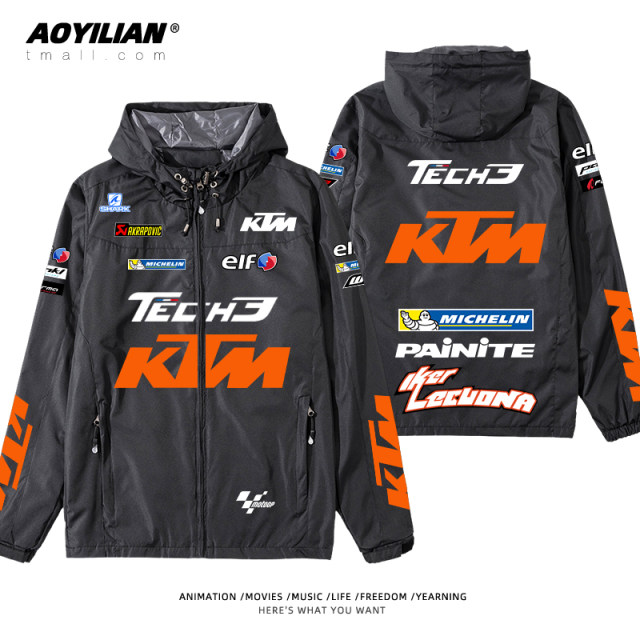 KTM Tech3 team heavy locomotive enthusiast jacket jacket charging men's and female cycling ...