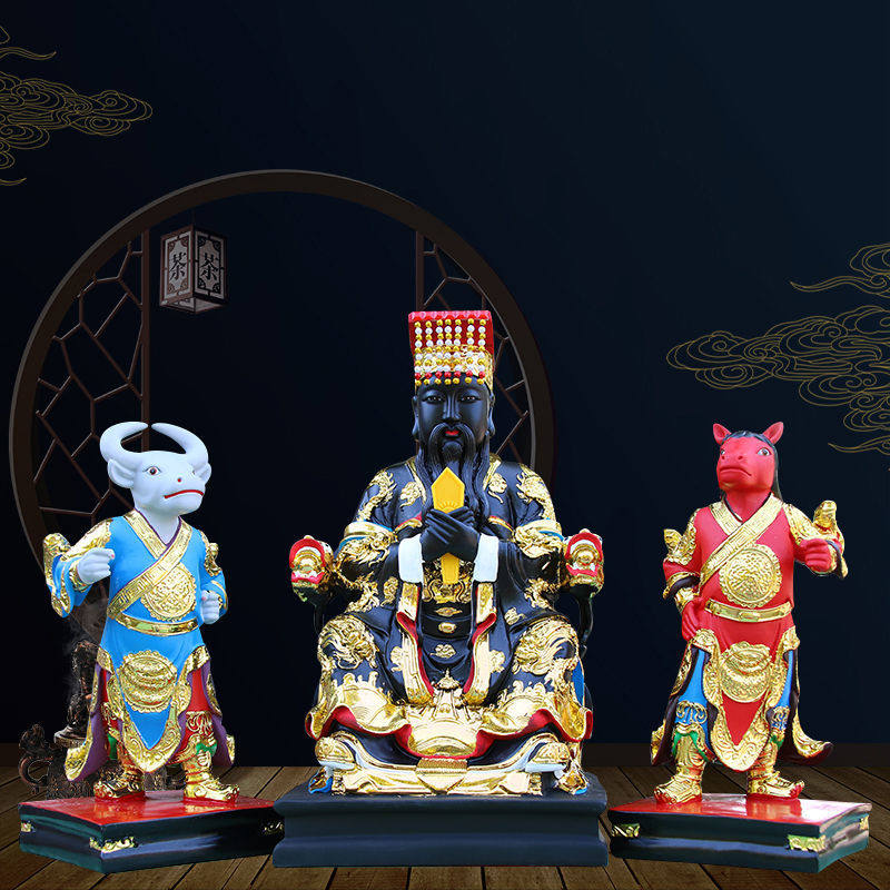 Yan Wang God Statue Household Enshrining Decoration Yan Luo Wang Ten ...