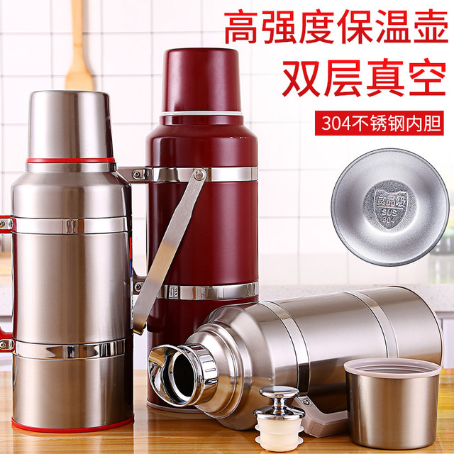 304 stainless steel insulation bottle home heating kettle large capacity 8 pounds outdoor ...