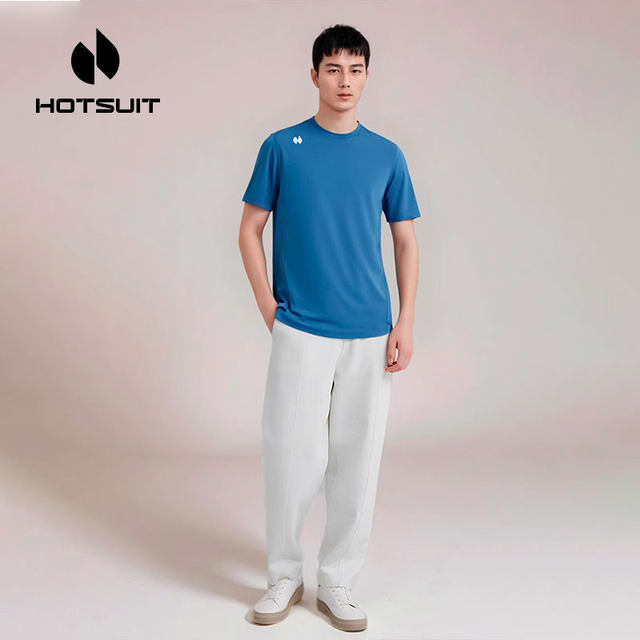 hotsuit after show short-sleeved T-shirt men's 2024 summer antibacterial thin breathable top ...