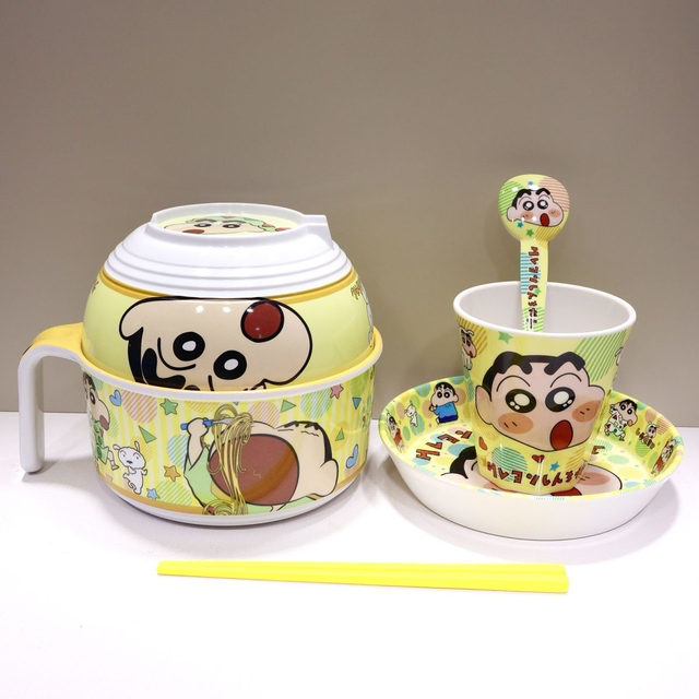 Crayon Shin-chan super large capacity handle instant noodle bowl with ...