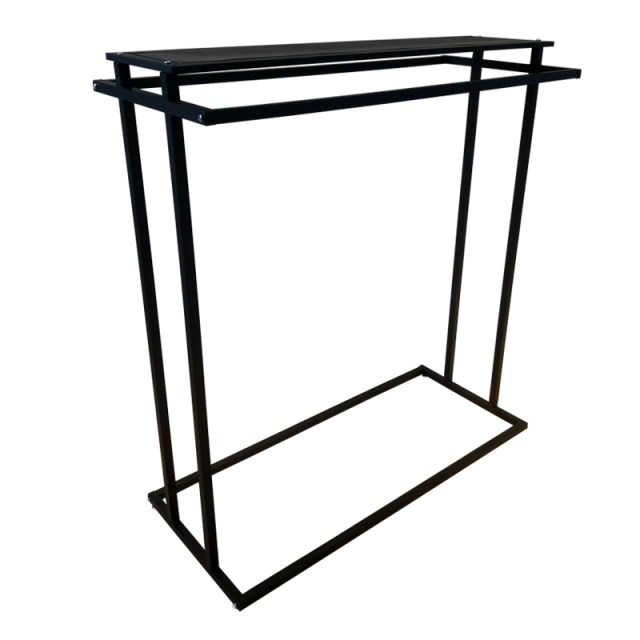 Clothing store island rack simple style clothes display rack floor ...