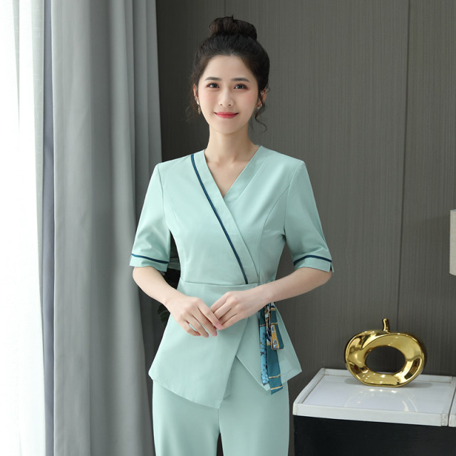 High-end beauty salon work clothes for women, new foot bath, pedicure ...