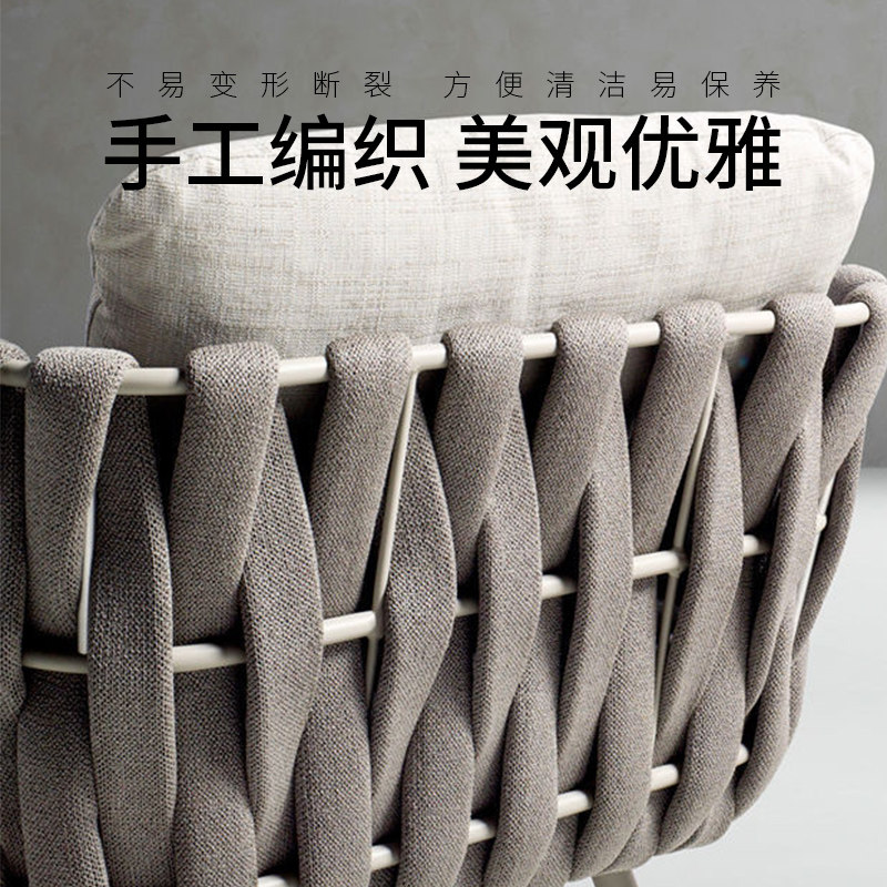 Nordic Outdoor Rattan Small Sofa Furniture Rattan Art Living Room ...