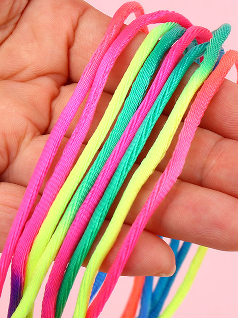 Special Rope for Children's Flower Skipping Rope, Rubber Band, Rainbow ...