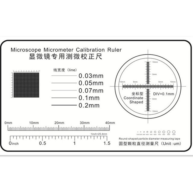 Microscope special micrometer correction ruler, film point ruler, high ...