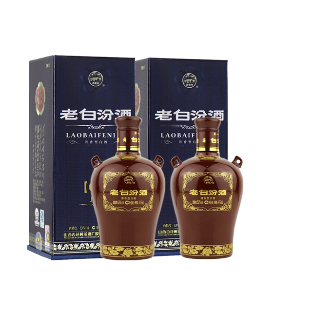 Fenjiu 53% Fengtan 15-year-old white Fenjiu 475ML *2 bottles of Shanxi fragrant high-grain ...