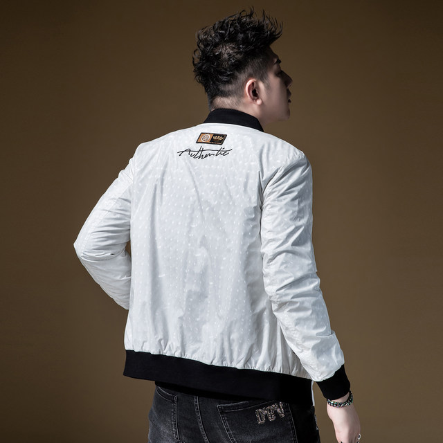 ZOUK high-end jacket men's light luxury American jacket baseball ...