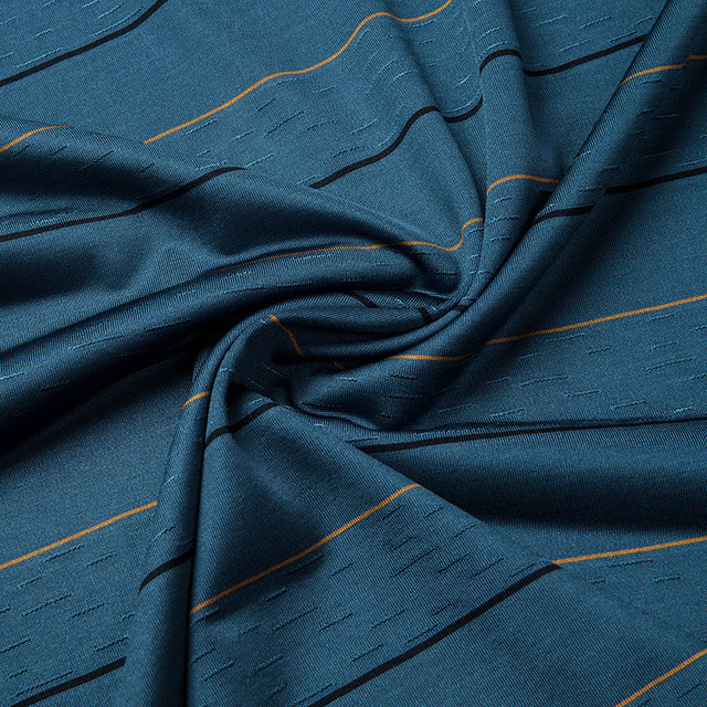 Luo Meng high-end mulberry silk striped lapel short-sleeved T-shirt ...