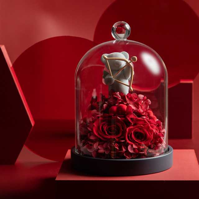 SEEROSE Preserved Flowers, Preserved Roses, Cupid Bears, Valentine's ...