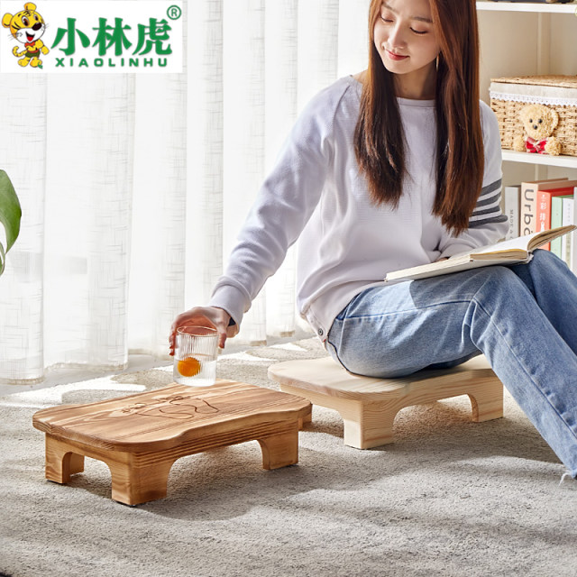 Full wooden feet toilet foot pedal office foot stool stool stool to ...