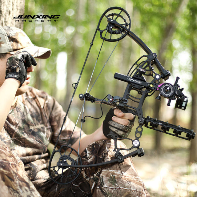 New villain dual-purpose steel ball bow outdoor compound bow archery ...