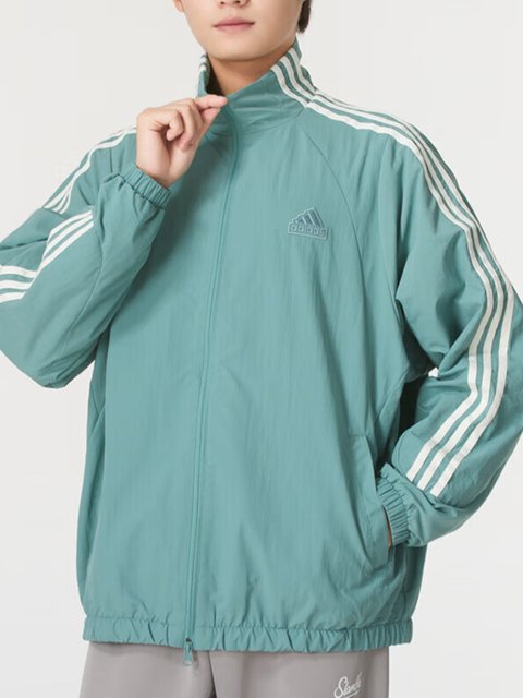 adidas Adidas men's and women's ST 3ST WV TT three stripes stand collar ...