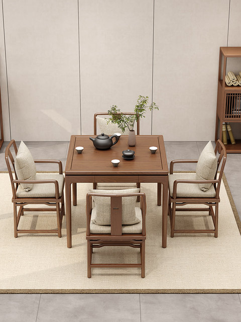 New Chinese style square table dining table eight immortal table solid ...