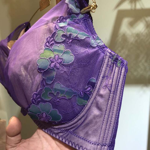 Dai Zhidi full cup plus size shaping bra thin push up big breasts show ...