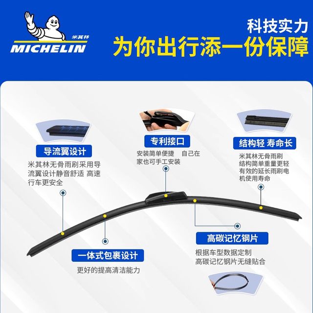 Michelin boneless wipers for Volkswagen Audi BMW Toyota Honda silent ...