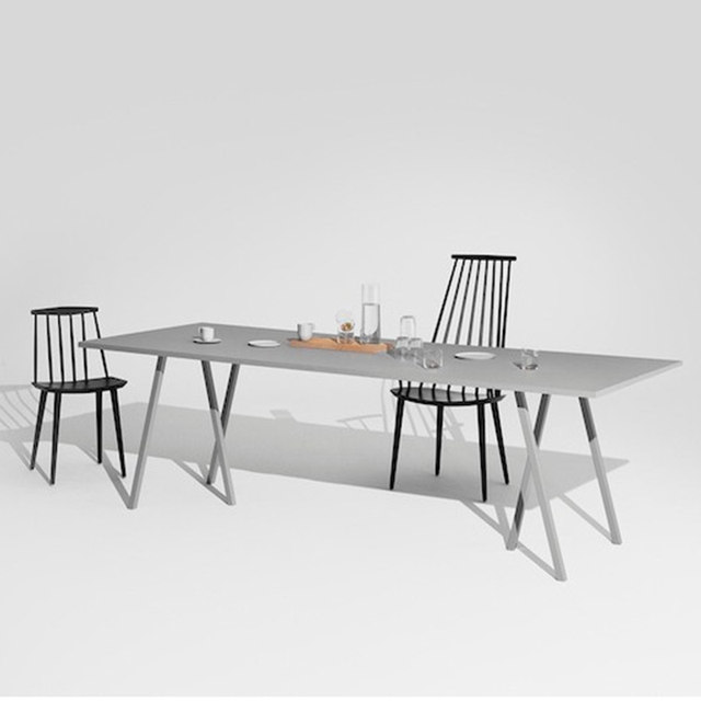 Minimalist solid wood office desk conference table simple long table ...