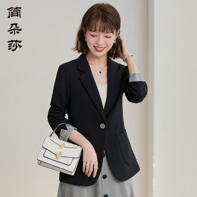 Pink small blazer for women in autumn and winter, Korean version, slim ...