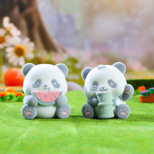 Xiongxiong Tuanzi Blind Blind 2024 New Cute Velvet Panda Two Panda Doll ...